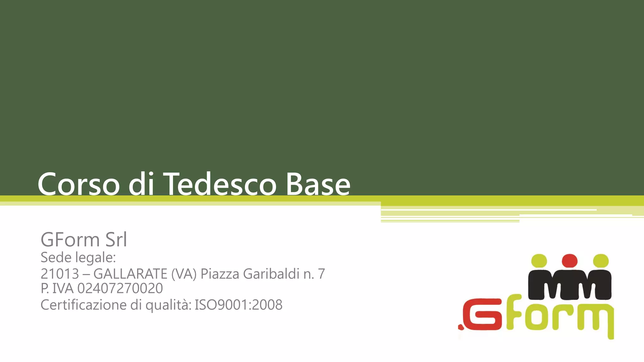Corso di tedesco base | PDF