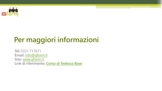 Corso di tedesco base | PDF