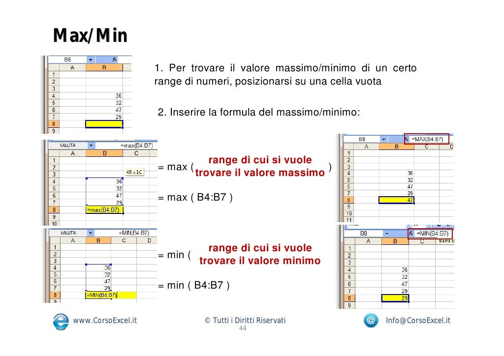 Corso Excel Gratis Tutorial Excel Su Corsoexcelit