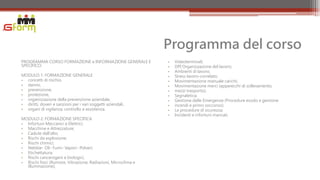 Corso formazione e informazione | PDF