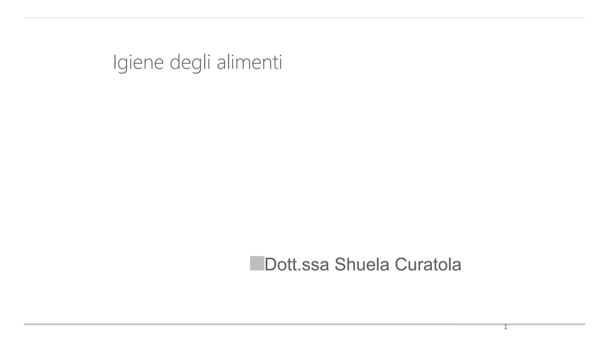 igiene degli alimenti | PDF