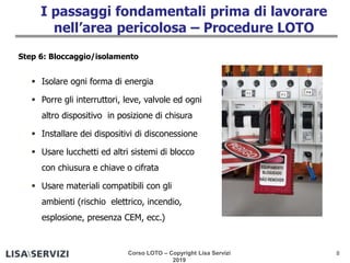 Corso di formazione LOCK OUT TAG OUT | PPTX