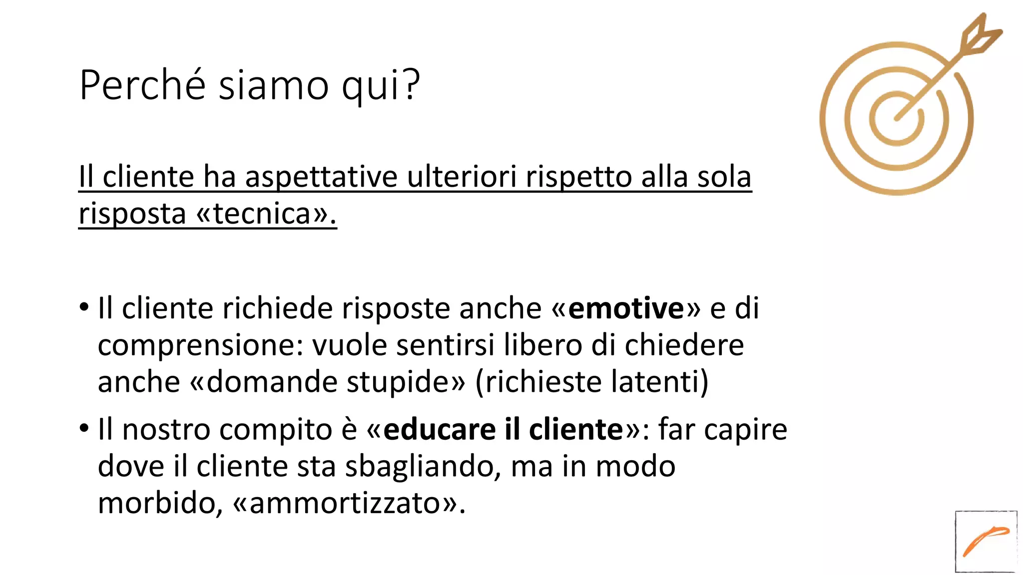 Corso orientamento al cliente | PDF