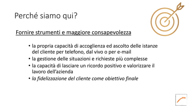 Corso orientamento al cliente | PPT