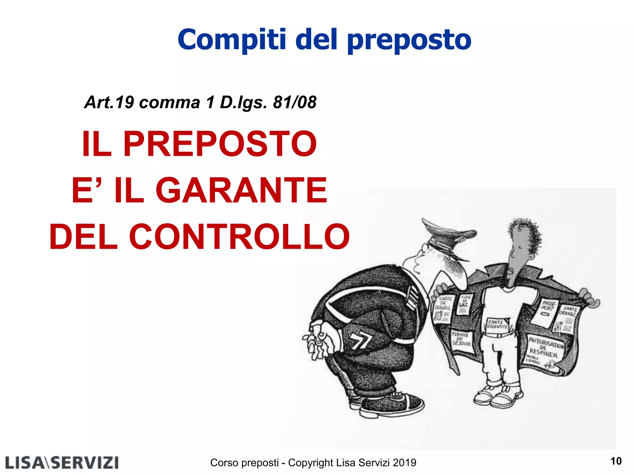 Corso di formazione PREPOSTI | PPTX