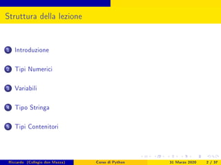 Corso python 2020 - Lezione 1 | PDF
