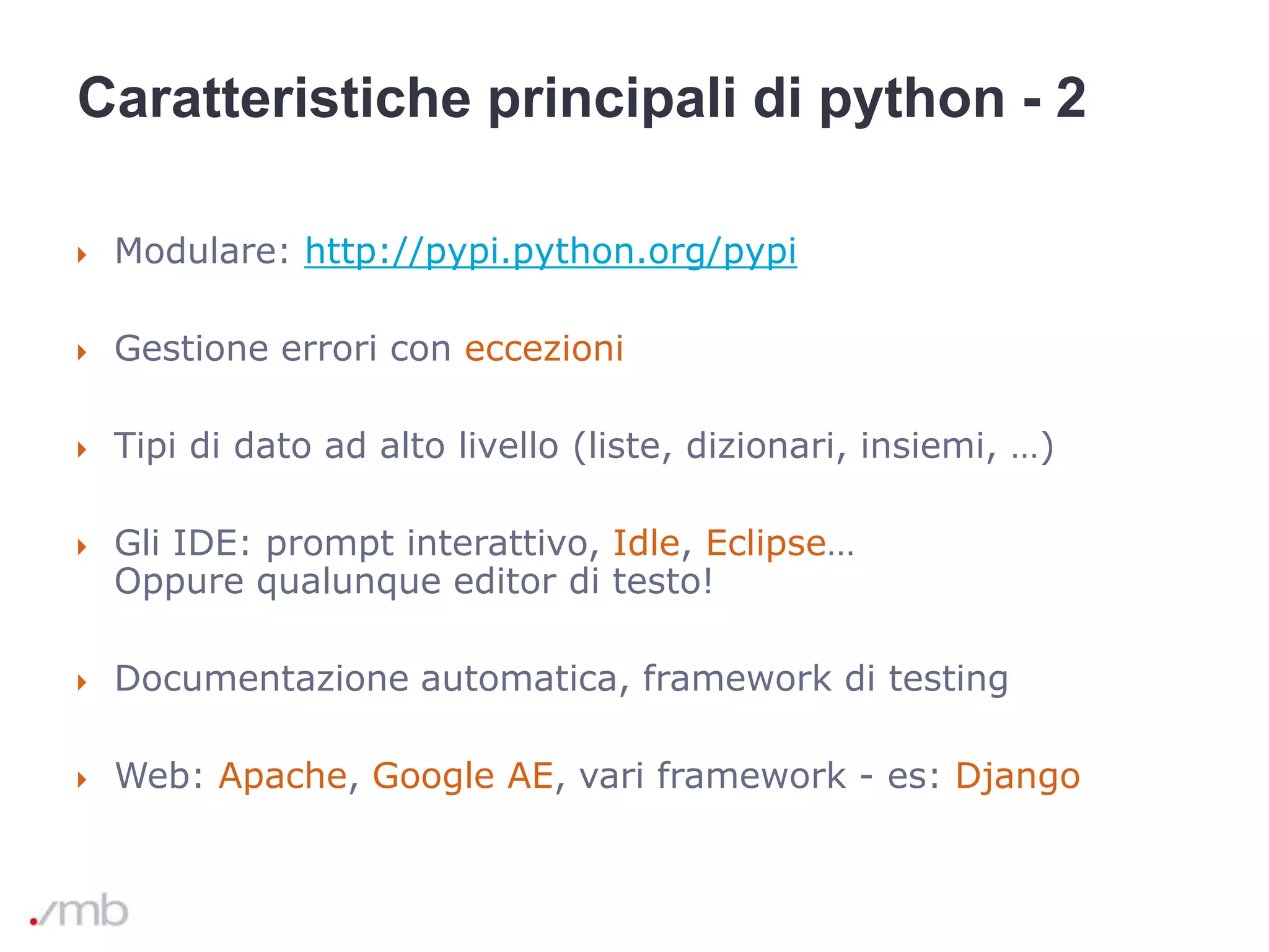 Corso Python Django | PPT