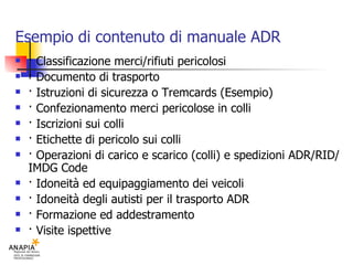 Corso resp 19b lezione - adr e emergenze | PDF