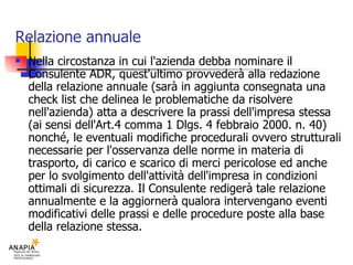 Corso resp 19b lezione - adr e emergenze | PDF