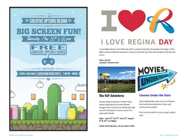 COR Summer Adventure Guide 2016 | PPT