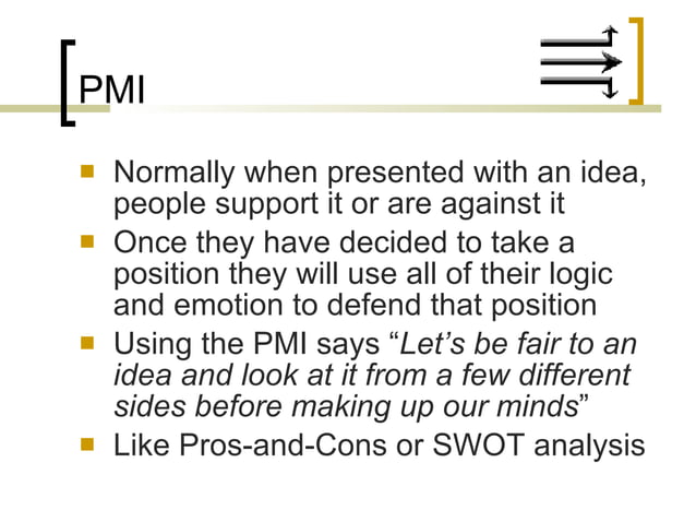 The CoRT thinking programme | PPT