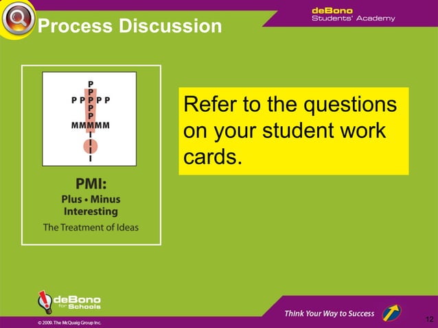 CoRT 1 Breadth Thinking Tools PowerPoint Presentation | PPT | North ...
