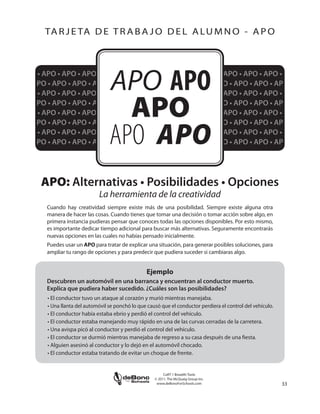 CoRT 1 Herramientas para ampliar el proceso de pensar | PDF