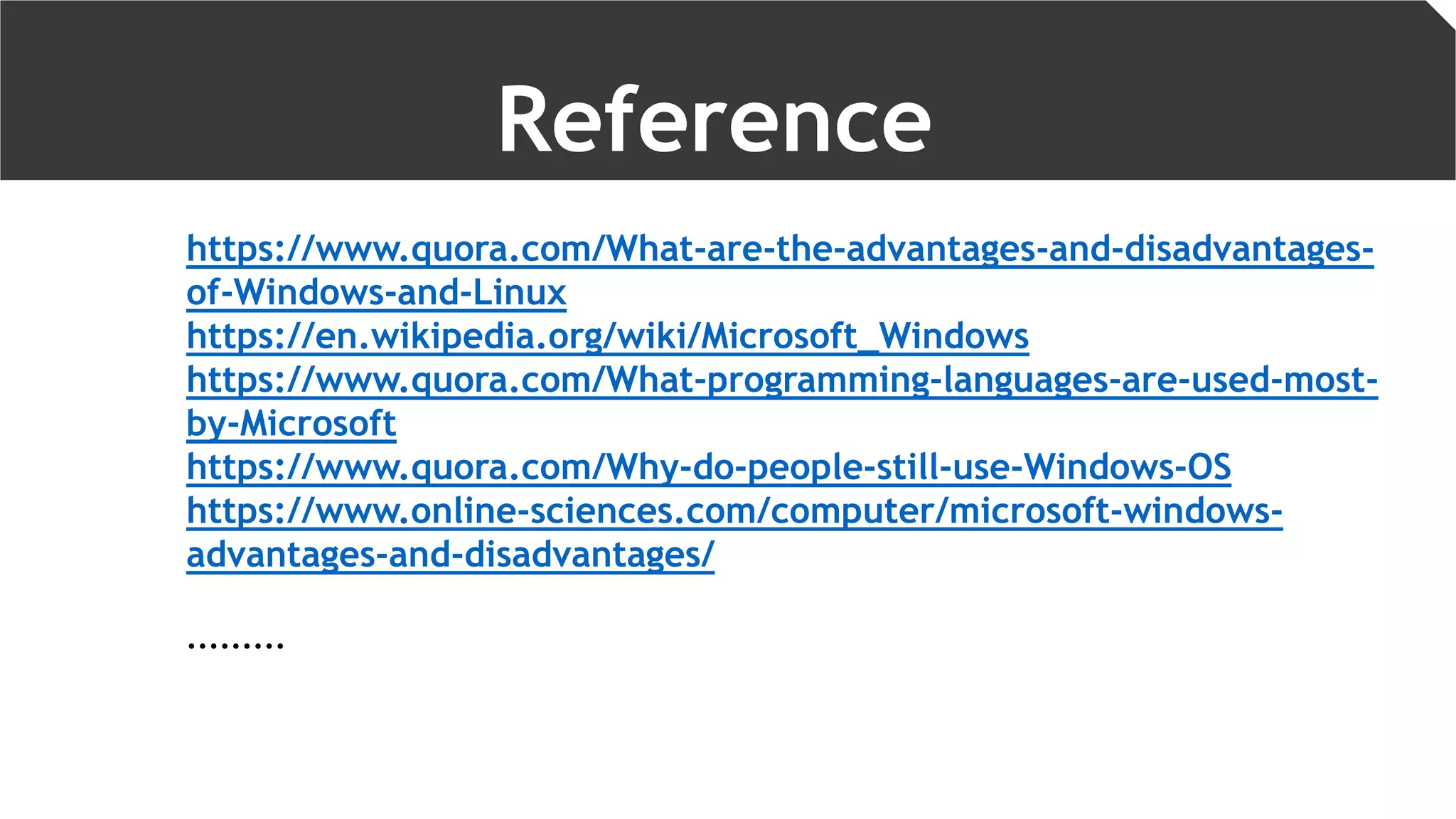 Windows Operating system | PPTX