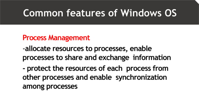 Windows Operating system | PPTX