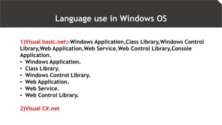 Windows Operating system | PPTX