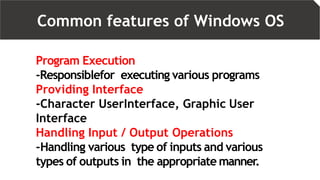 Windows Operating system | PPT