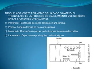 Corte mecanico troquel1 | PPTX