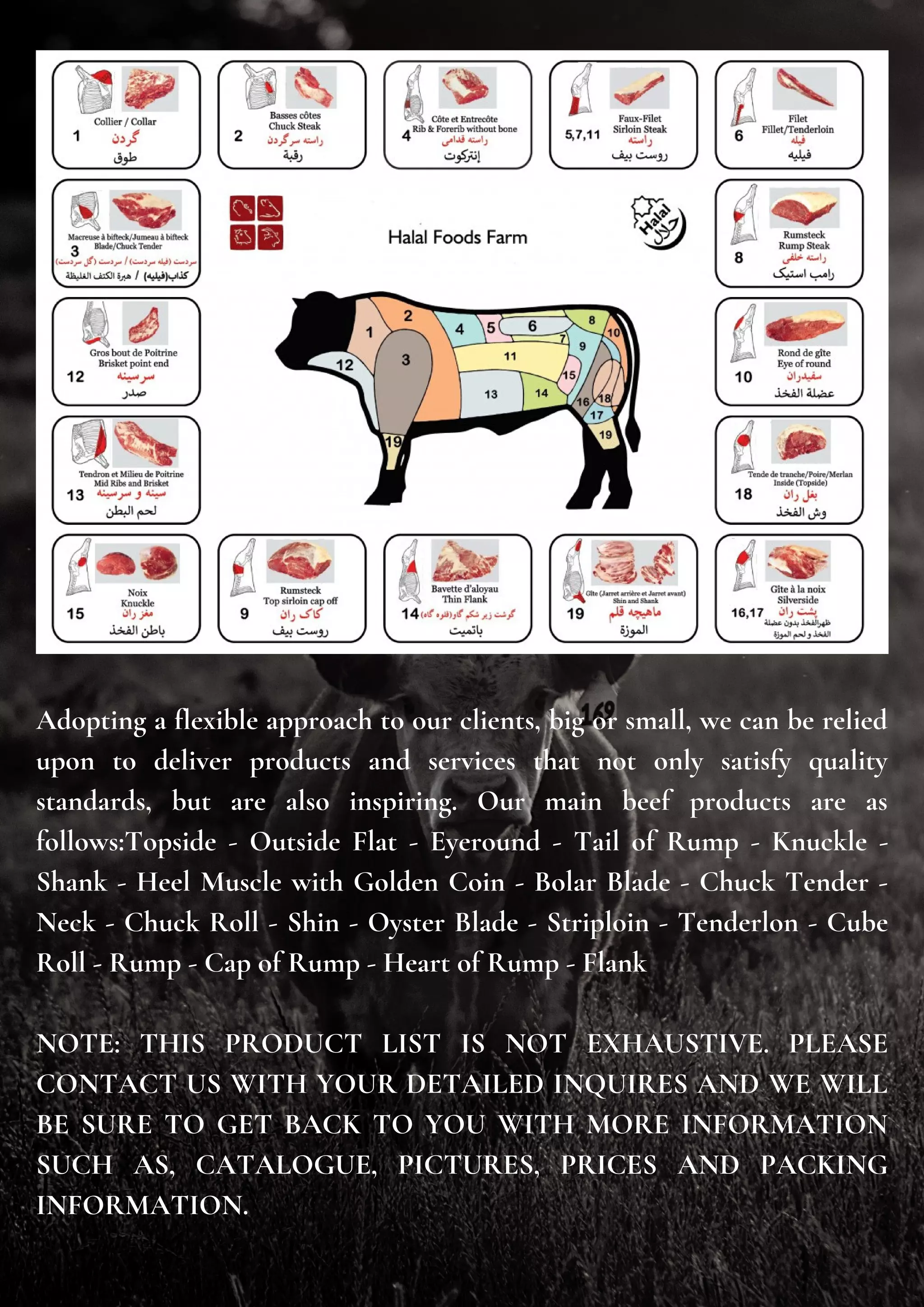 Cortes Arabes - Halal Food s Farm | PDF