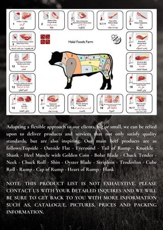 Cortes Arabes - Halal Food s Farm | PDF | Food & Drink