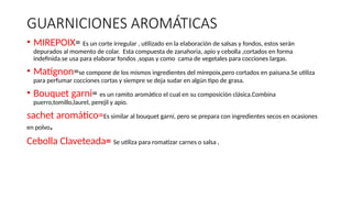 Tipos y aplicaciones de cortes de vegetales | PPTX