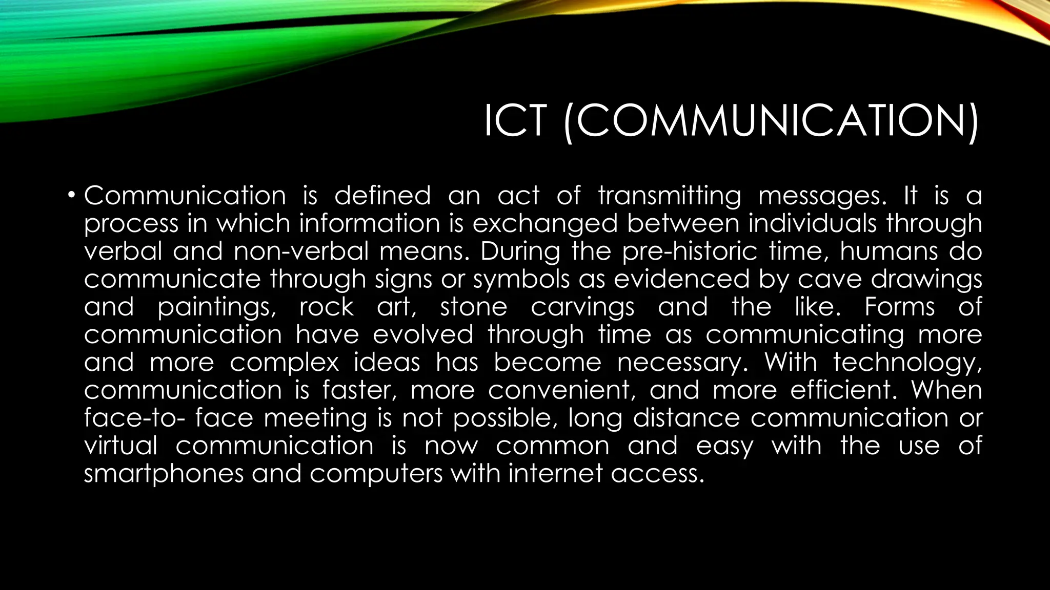 IT AND ICT PRESENTATION IT ERA SUBJECT LESSON 1 | PPTX