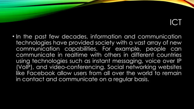 IT AND ICT PRESENTATION IT ERA SUBJECT LESSON 1 | PPTX | Internet ...