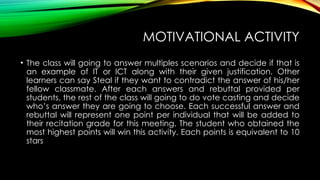 IT AND ICT PRESENTATION IT ERA SUBJECT LESSON 1 | PPTX