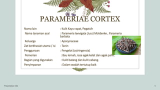 FARMAKOGNOSI DASAR SIMPLISIA CORTEX.pptx