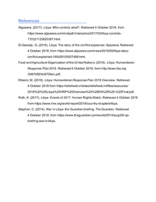 Libya: A Situation Report | PDF