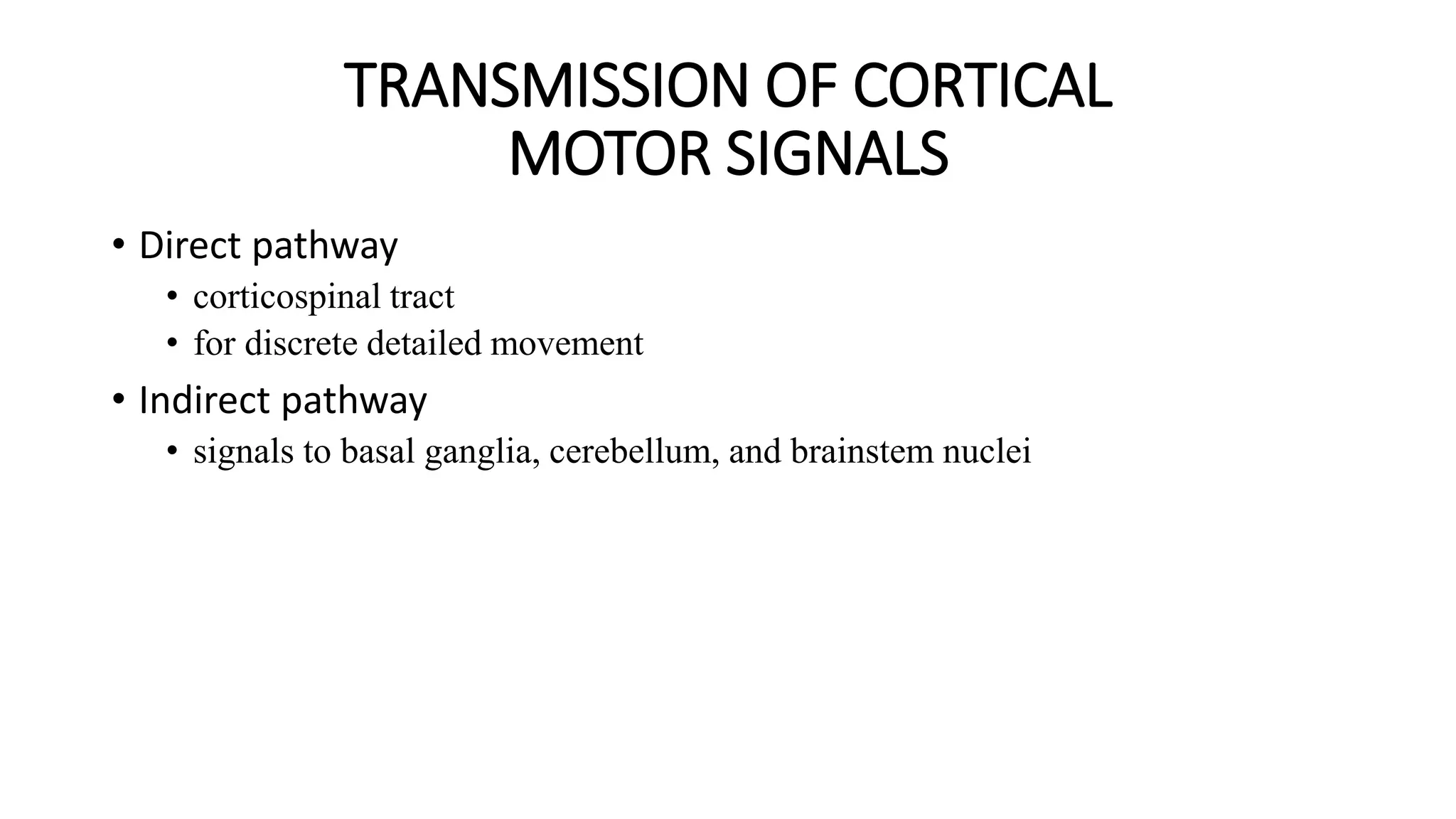 CORTICAL AND BRAINSTEM CONTROL OF MOTOR FUNCTION by prof charles.pptx