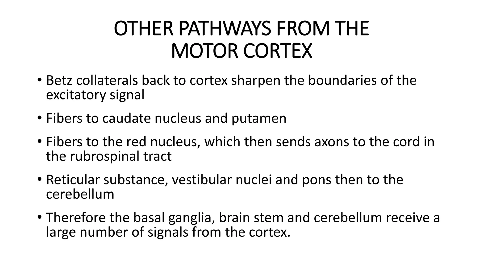 CORTICAL AND BRAINSTEM CONTROL OF MOTOR FUNCTION by prof charles.pptx