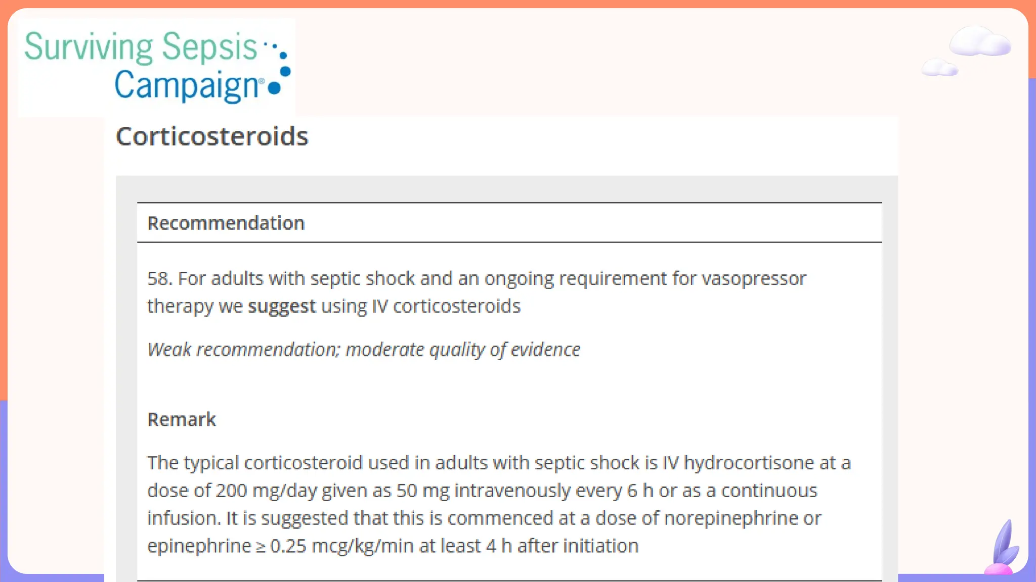 CORTICOID IN SEPTIC SHOCK 2024 okokokpptx | PPTX