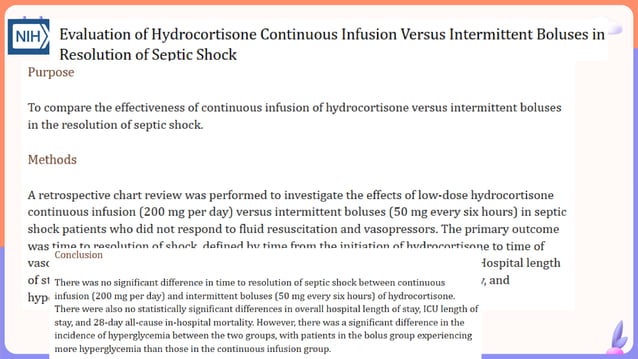 CORTICOID IN SEPTIC SHOCK 2024 okokokpptx | PPT