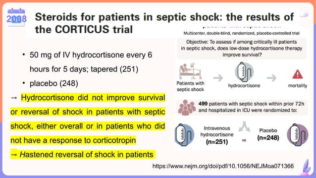 CORTICOID IN SEPTIC SHOCK 2024 okokokpptx | PPT