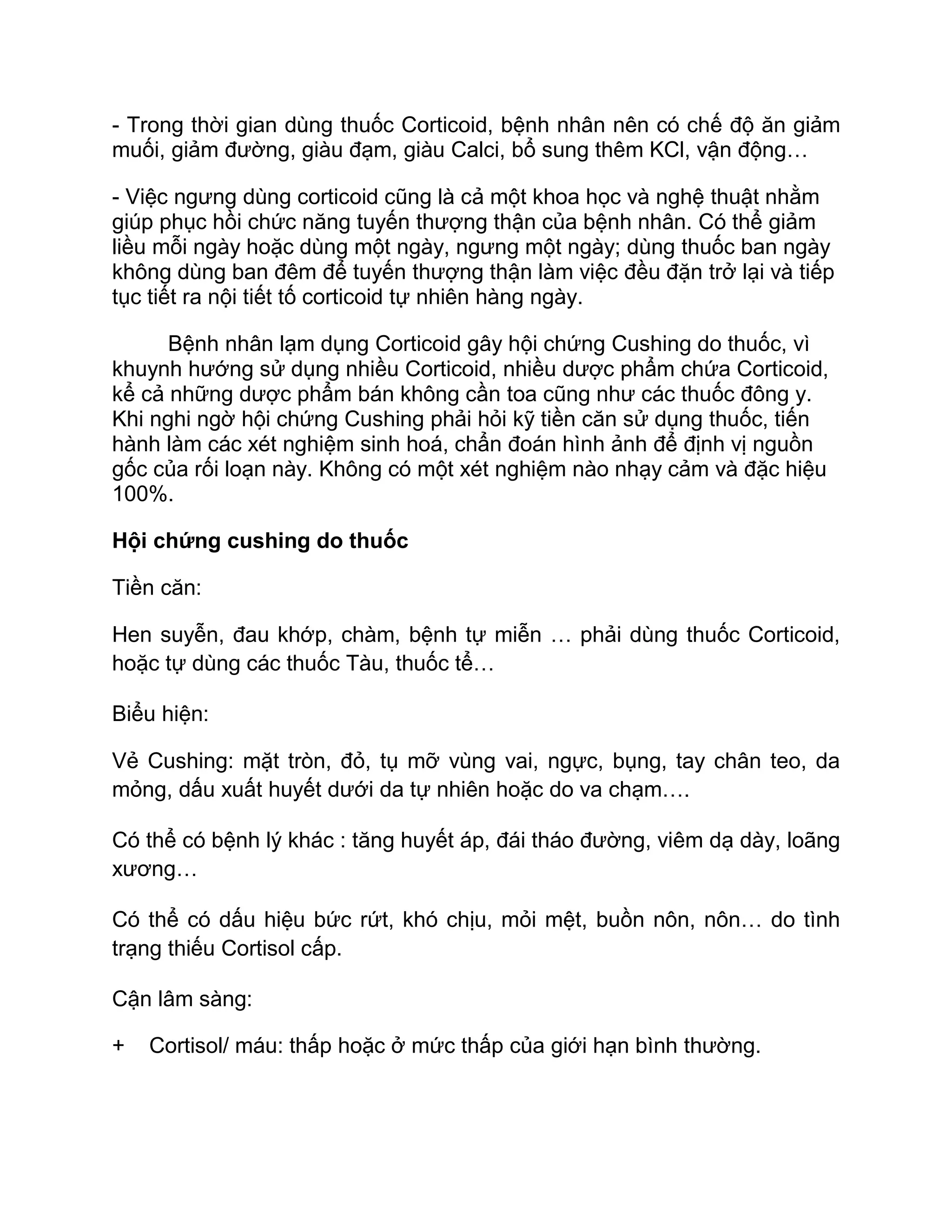 Corticoid thần dược hay ác quỷ | PDF