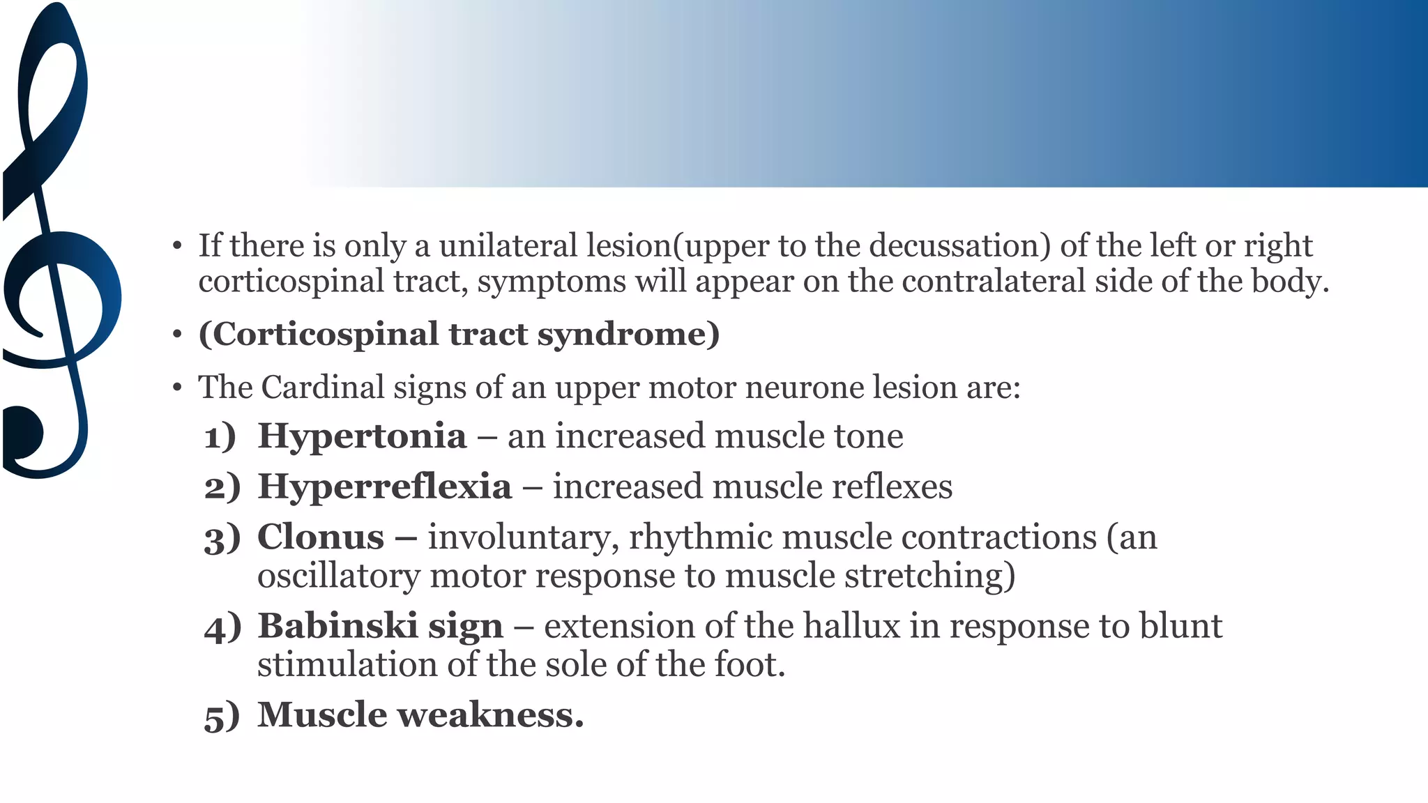 Corticospinal tract (Pyramidal tract) | PPTX