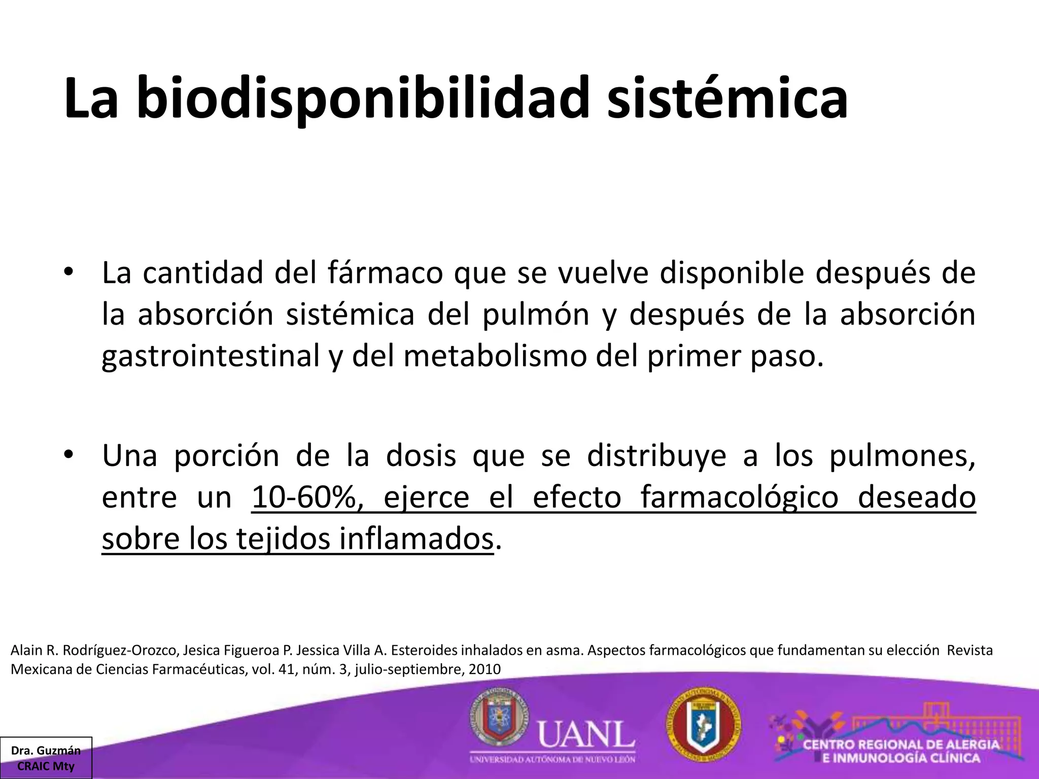 Corticosteroides II: Inhalados, intranasales, oftálmicos y óticos | PPT