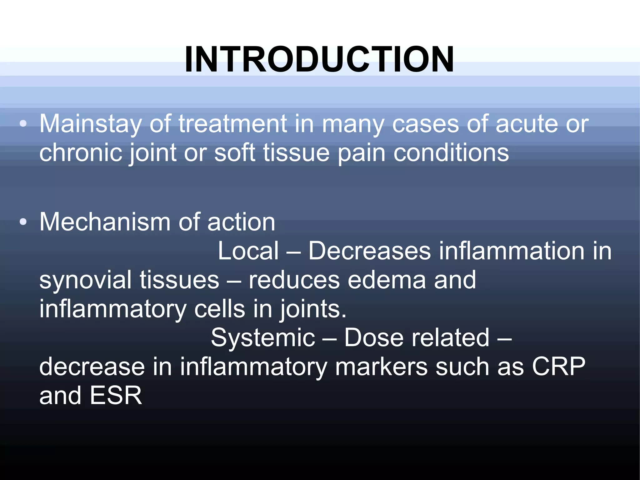 Corticosteroid injections in Orthopaedics | ODP
