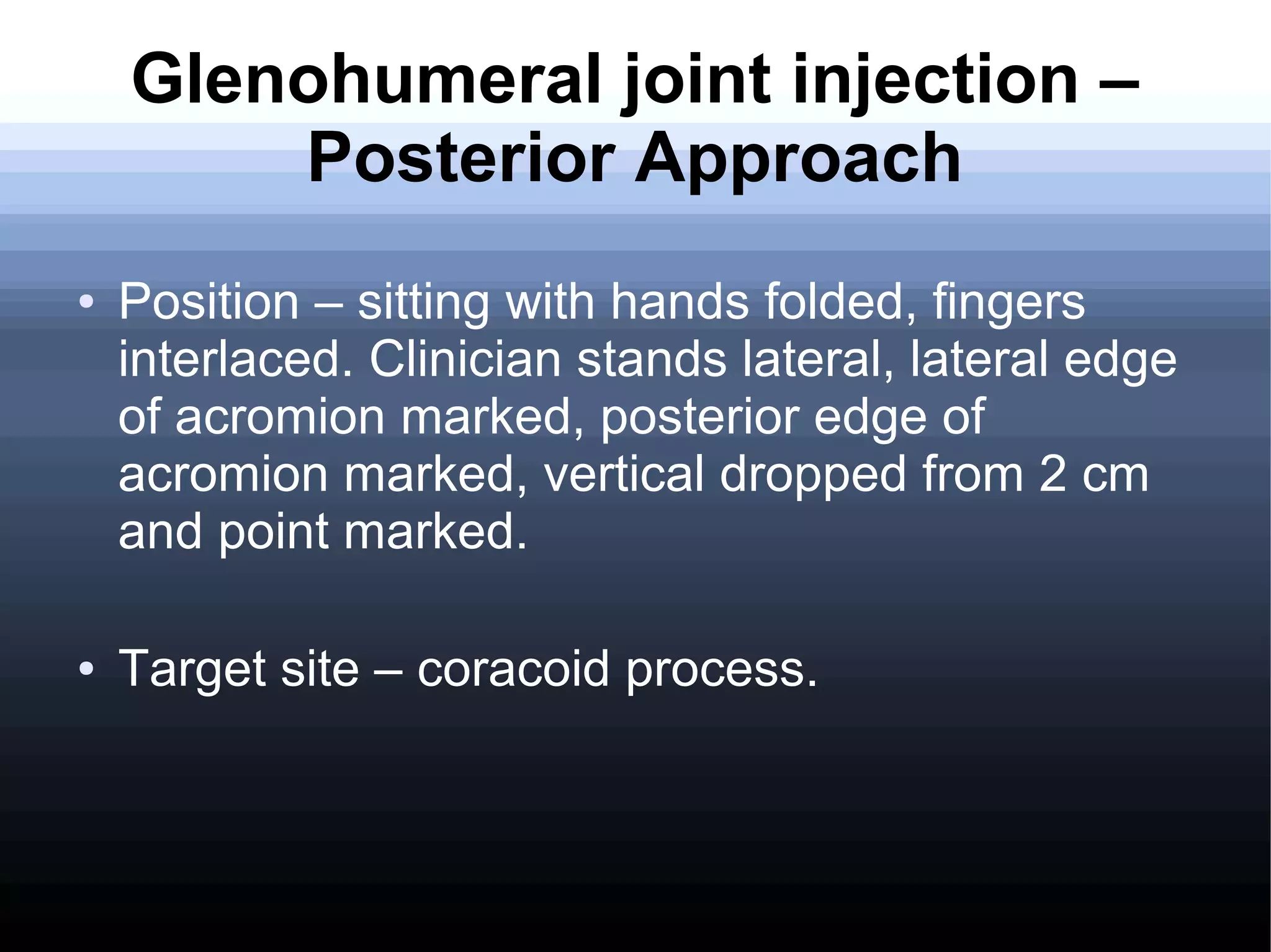 Corticosteroid injections in Orthopaedics | ODP