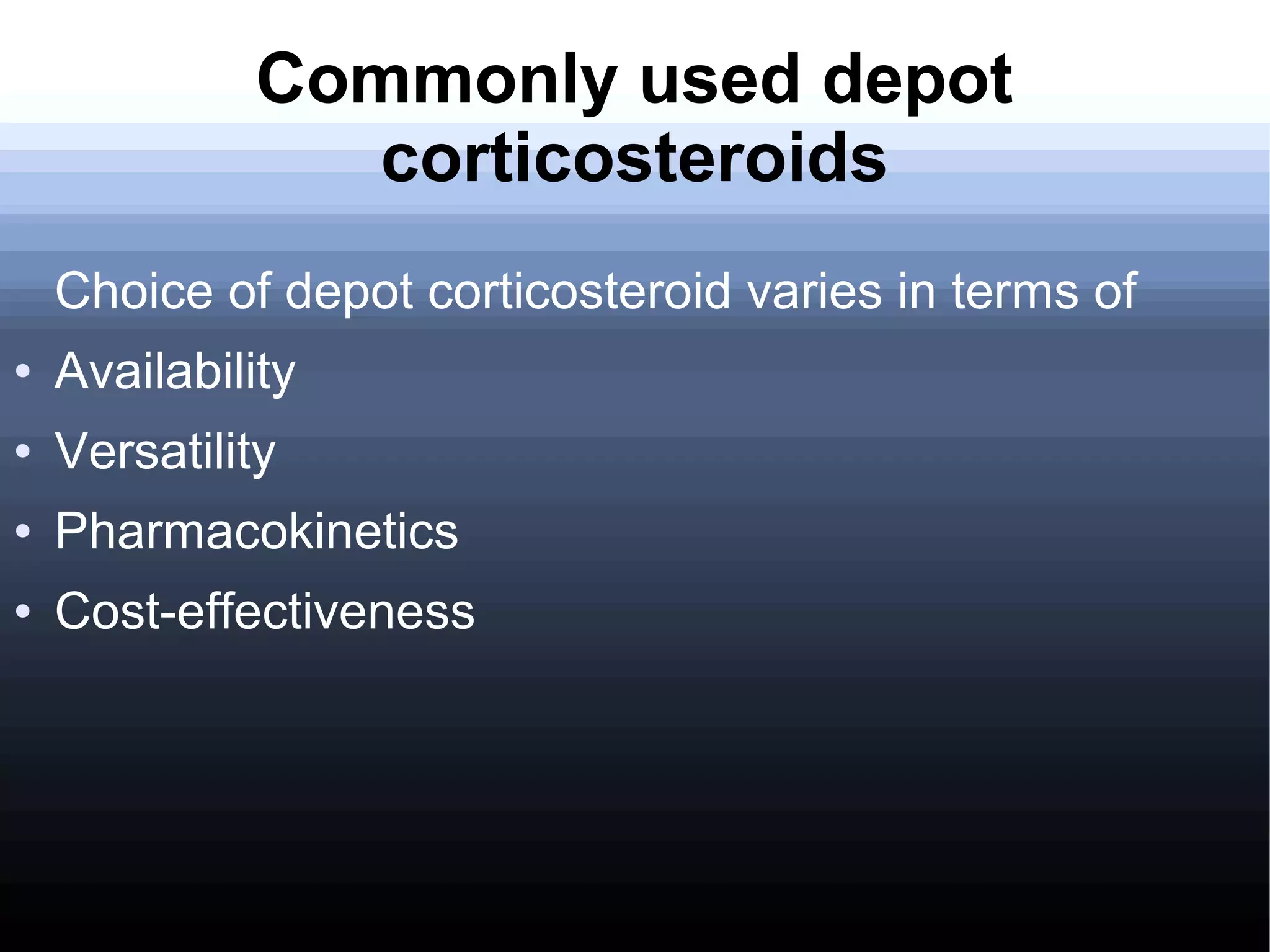Corticosteroid injections in Orthopaedics | ODP