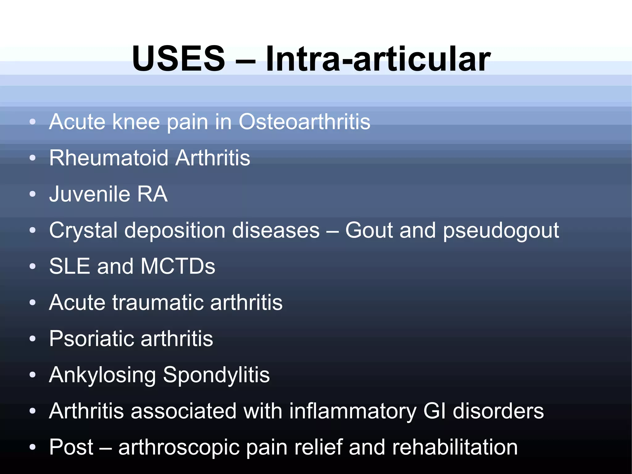 Corticosteroid injections in Orthopaedics | ODP