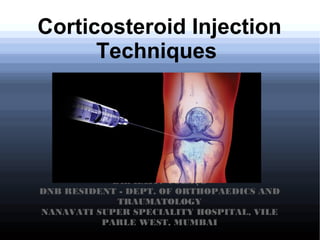 Corticosteroid injections in Orthopaedics | ODP