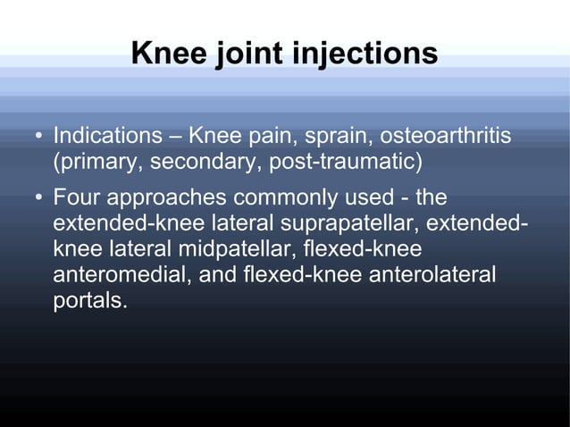 Corticosteroid injections in Orthopaedics | ODP | Death, Injury, or ...