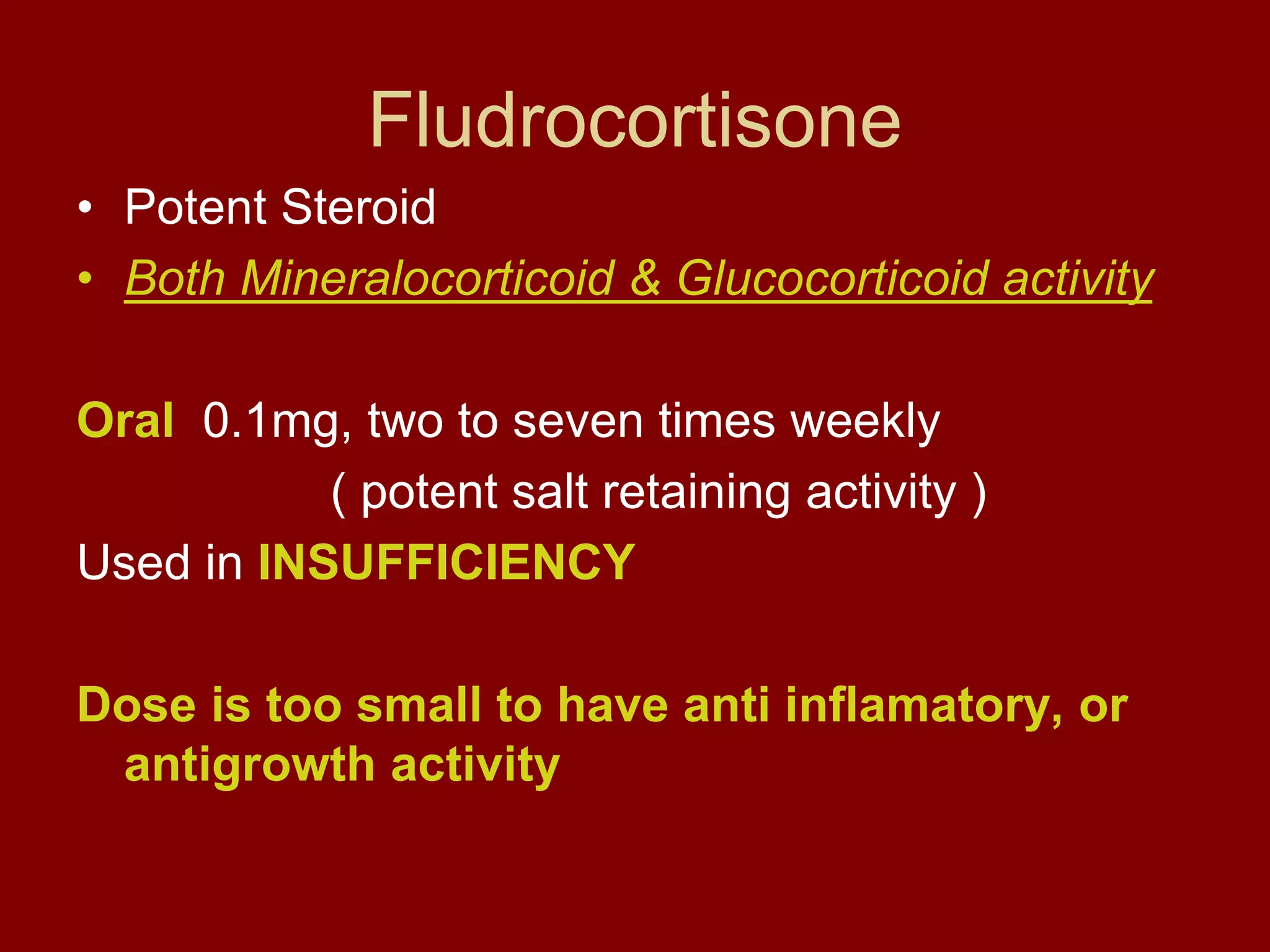 Pharmacology (Corticosteroids Lecture) | PPSX