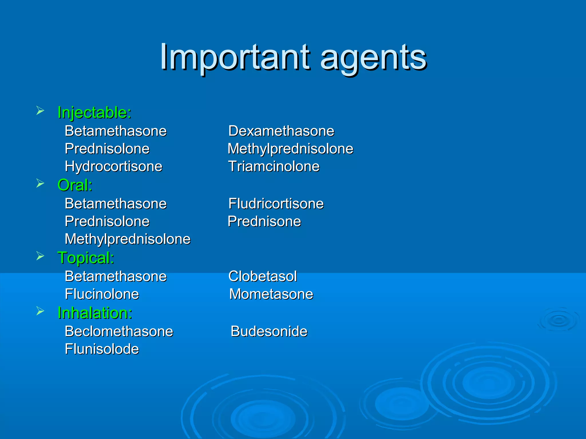 Corticosteroids Pharmacology - drdhriti | PPT