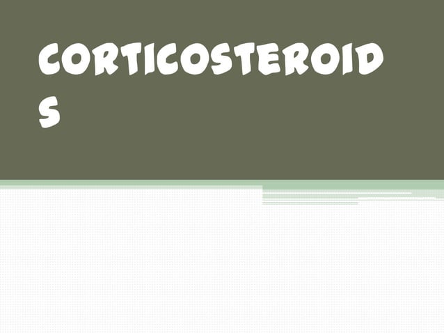 Corticosteroids in maxillofacial surgery | PPT