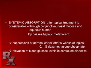 Corticosteroids in ophthalmology | PPTX