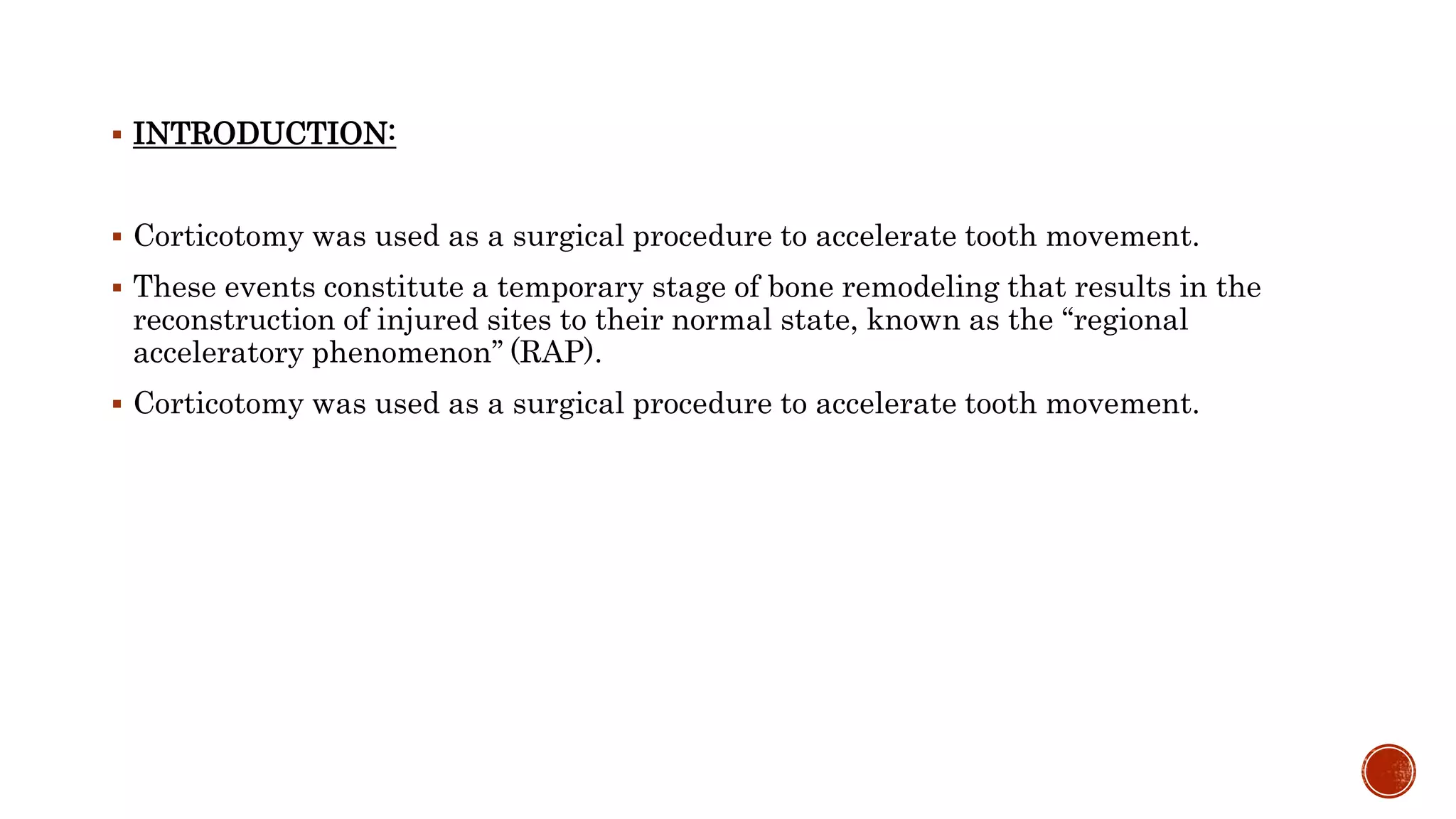 Corticotomy | PPTX