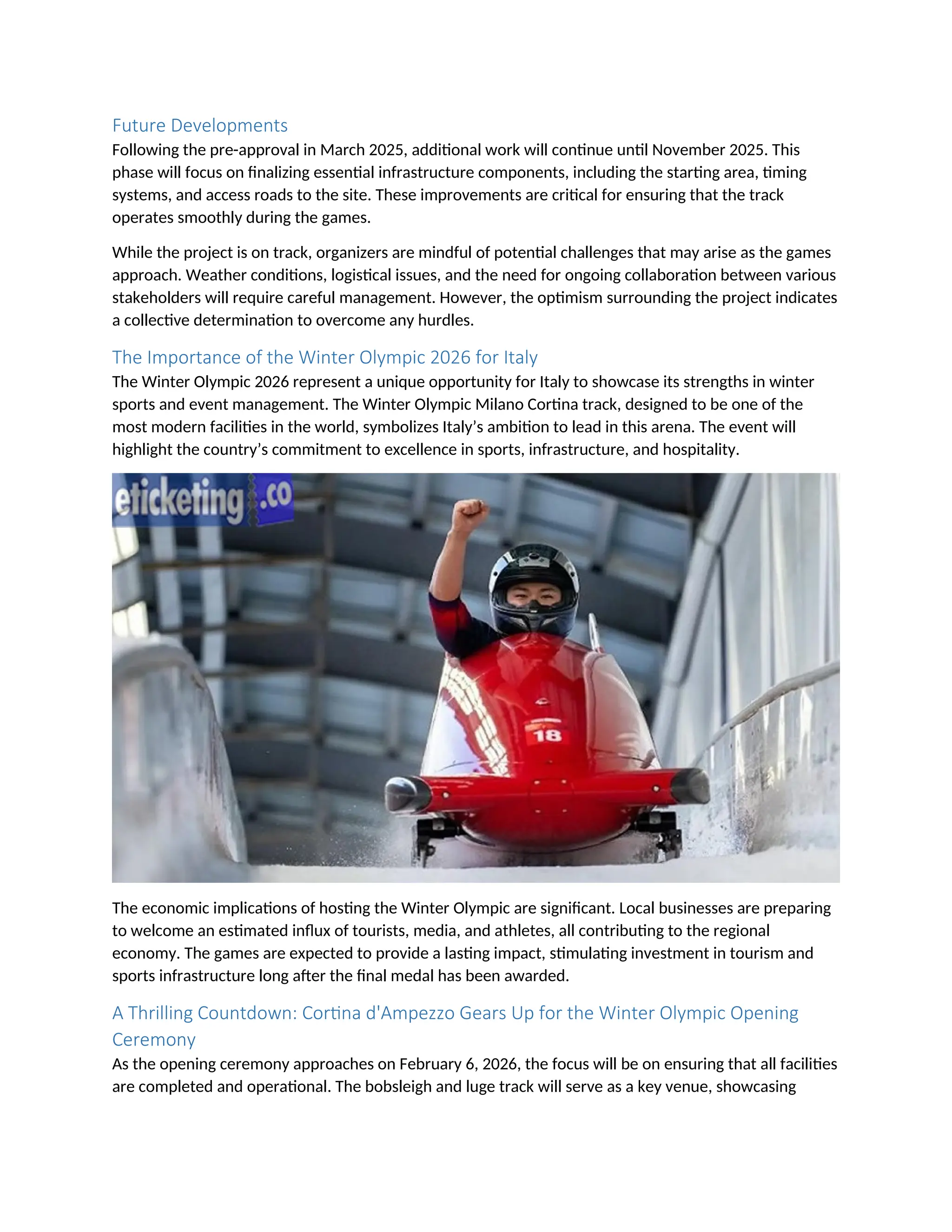 Cortina's Bobsleigh and Luge Track Ready to Welcome the World for the ...